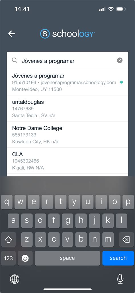 Acceso Desde La App De Schoology ¿cómo Ingreso A Crea A Través De La