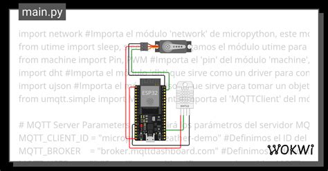 MicroPython MQTT Weather Logger Y Servo Jerson Herrera Wokwi ESP32 STM32 Arduino Simulator