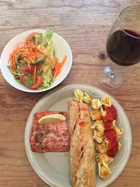 Dicky Moe Salmon With Avocado Nut Salad