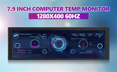 7 9in Computer Temp Monitor Pc Temperature Display For Linux Windows Pc Sensor