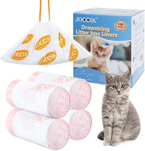 Drawstring Litter Liner Bags Compatible With Automatic Cat Litter Boxes