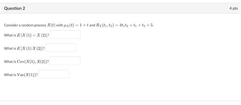 solved consider a random process x t with μx t 1 t and