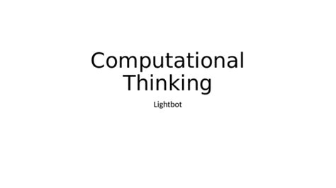 Computational Thinking 10x Lessons End Of Unit Assessment Key Stage