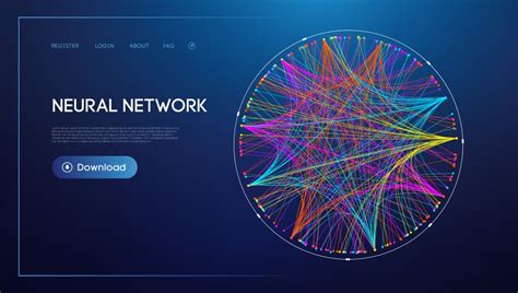 Neural Network Lines Digital Technology Background
