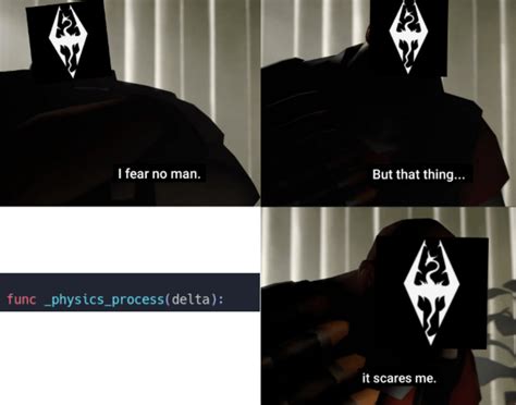 made this after seeing the description for physics process r godot