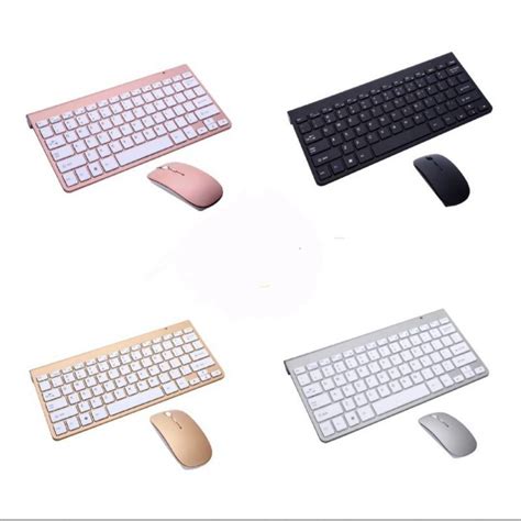 Jual Myallstore Paket Keyboard Wireless Mouse Wireless Silent Desain Ultrathin Elegan W202