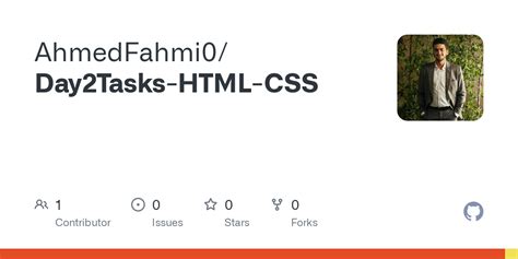 github ahmedfahmi0 day2tasks html css