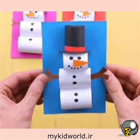 کاردستی آدم برفی فیلو