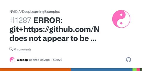 Error Git Https Github Nvidia Deeplearningexamples Git Subdirectory Tools Lddl Does Not