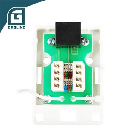 Gcabling 1 Port UTP Cat6 Surface Mount Box With PCB Gcabling Optical Fiber Products Supplier