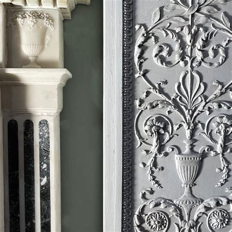 A Magnificent Set Of Four English Pine And Composition Neo Classical