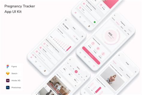 Pregnancy Tracker App Ui Kit Graphic By Betush · Creative Fabrica