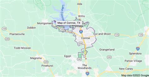 Map Of Conroe Texas