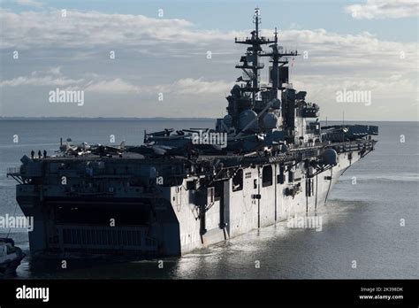 Us Navy A Wasp Class Amphibious Assault Ship Uss Kearsarge Lhd 3 In Port Of Gdynia Poland