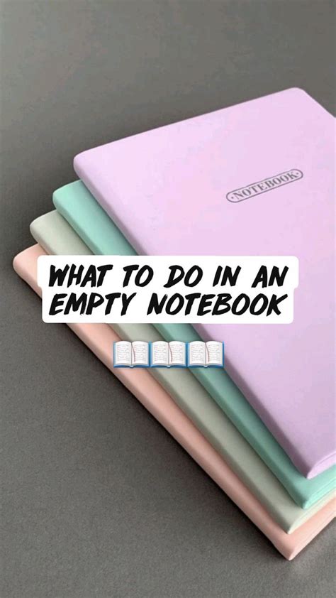 Creative Ideas For An Empty Notebook