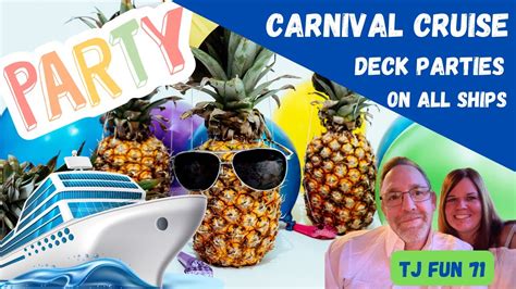 Carnival Cruise Ship Awesome Deck Parties Youtube