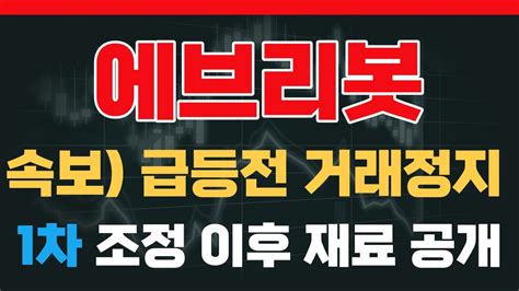 에브리봇 주가전망 2월 25일 에브리봇 긴급분석 급등 마지막 조정과 폭등 시나리오 핵심 재료는 이거였다 에브리봇주가전망 Youtube