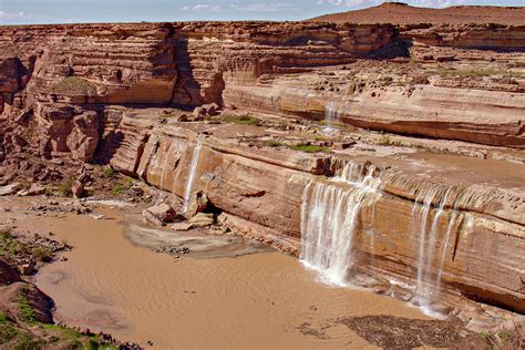 Chocolate Falls Also Known As Grand Falls In The Navajo Nation
