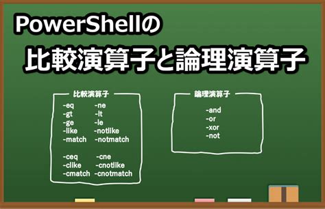 Powershellの比較演算子と論理演算子 Trend Desk