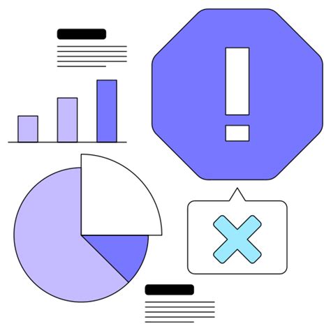 Error Graph Chart Analytics Statistics Warning Alert Illustration