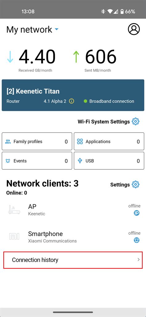 removing an item from the client list keenetic