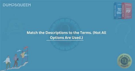 How To Solve Match The Descriptions To The Terms Not All Options Are Used