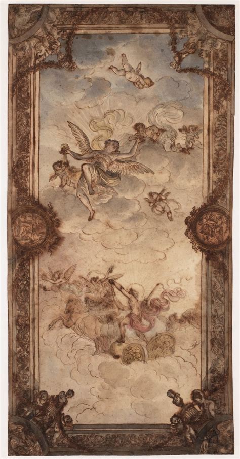 Design for a Ceiling Decor with Apollo and Aurora | National Gallery of ...
