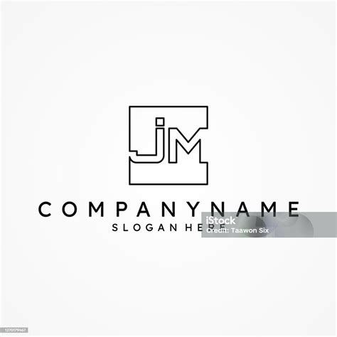 벡터 레터 Jm 모노그램 심볼 디자인 미니멀리스트 로고에 대한 스톡 벡터 아트 및 기타 이미지 로고 디자인 알파벳 M