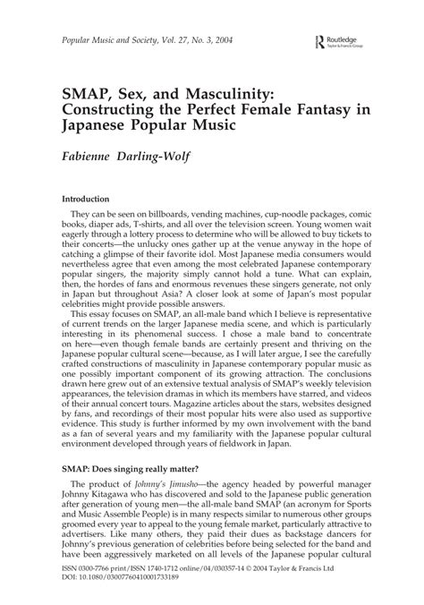 pdf smap sex and masculinity constructing the perfect female
