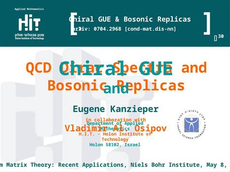 Ppt Qcd Dirac Spectra And Random Matrix Theory Recent Applications