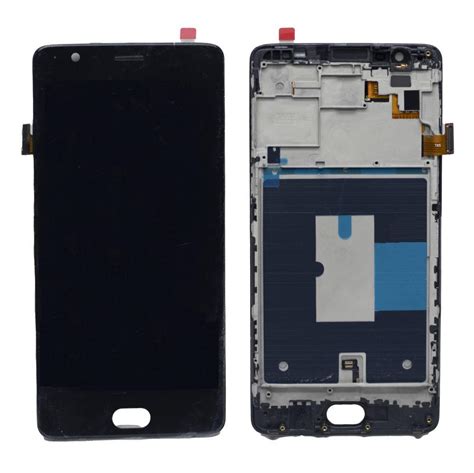LCD With Touch Screen For OnePlus T Gunmetal By Maxbhi Com