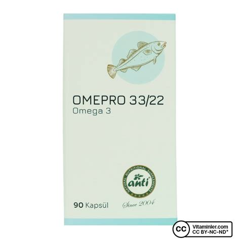 Anti Omepro Omega 3 90 Kapsül Omega 3