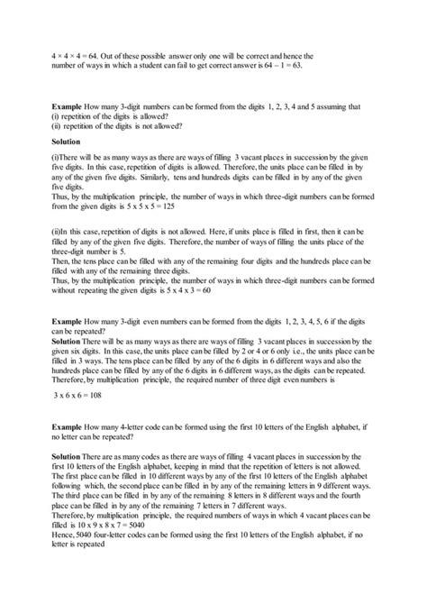 Permutation Combination Pdf