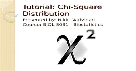 Ppt Tutorial Chi Square Distribution Dokumen Tips