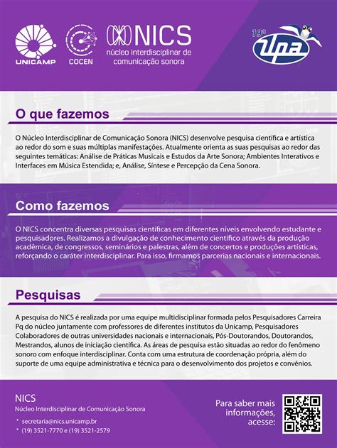 Nics Participa Do 19ª Upa Núcleo Interdisciplinar De Comunicação Sonora