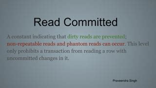 Transaction Isolation Propagation PPT