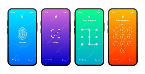 Premium Vector Screen Lock Authentication Password Smartphone