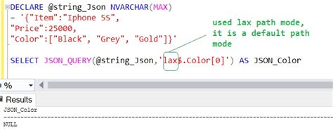 Sql Jsonquery Function Sql Bi Tutorials