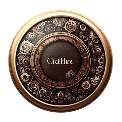 Steampunk Themed Inside A Circle With Gear Pattern Button Wi Website