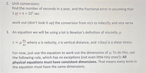 Solved Unit Conversions Find The Number Of Seconds In A Chegg Com