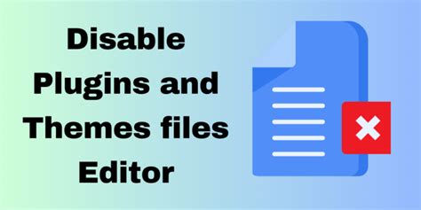 How To Disable Theme And Plugin Editor DISALLOW FILE EDIT