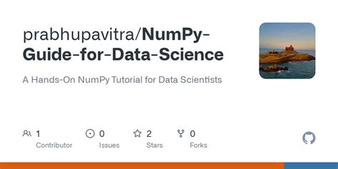 Github Prabhupavitranumpy Guide For Data Science A Hands On Numpy