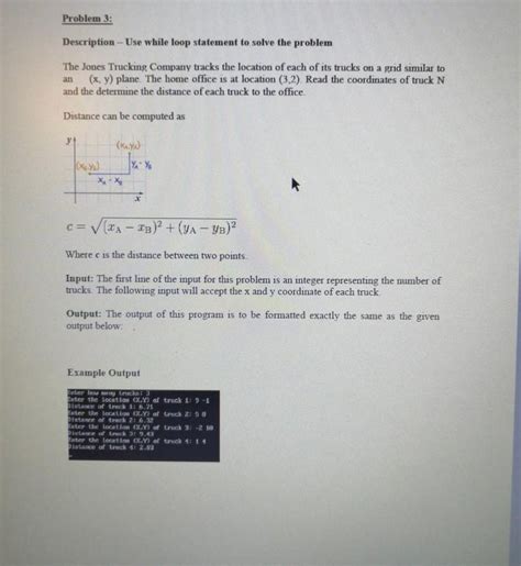 solved problem 3 description use while loop statement to