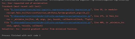 Python Logistic Regressionpuzzled About Scipyoptimize Function