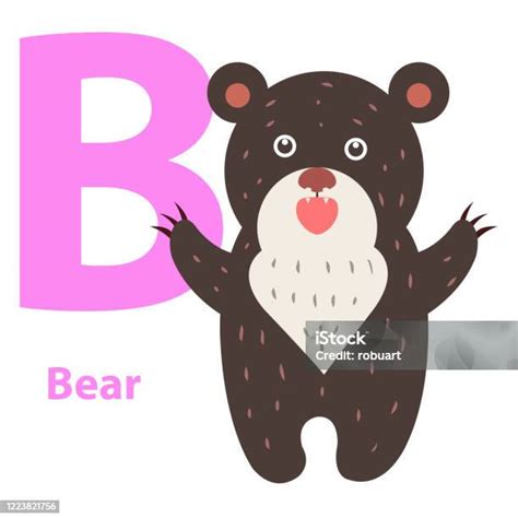 어린이 용 알파벳 B 편지 곰 만화 아이콘 알파벳 B에 대한 스톡 벡터 아트 및 기타 이미지 알파벳 B 0명 가공의 인물