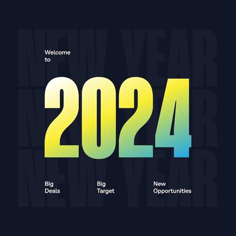Premium Vector Happy New Year 2024 Plans And Motivation Typography