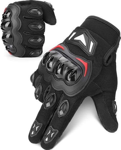 Kemimoto Motorradhandschuhe Herren Motorrad Handschuhe Sommer Mit Knöchelprotektor Und
