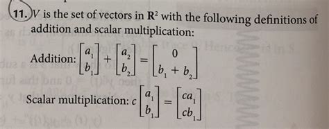 solved a set v is given together with definitions of