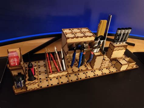 my office supply setup r gridfinity