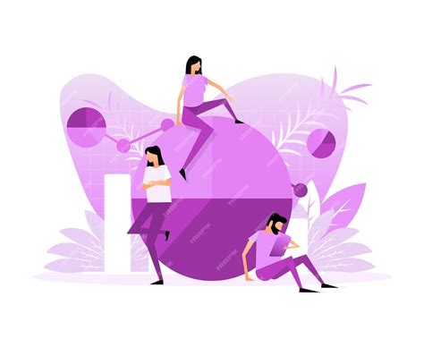 Premium Vector Data Analysis Concept People 3d Vector Icon Financial Audit Chart Concept